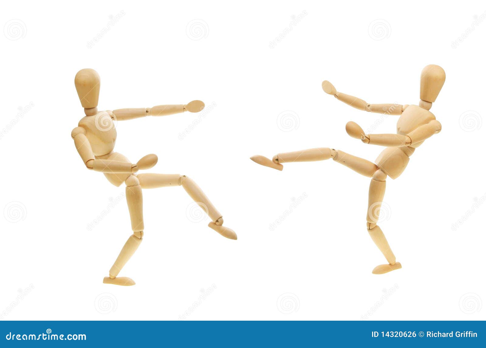 Two Artists Manequins Fighting Stock Photo - Image of dummy, model ...