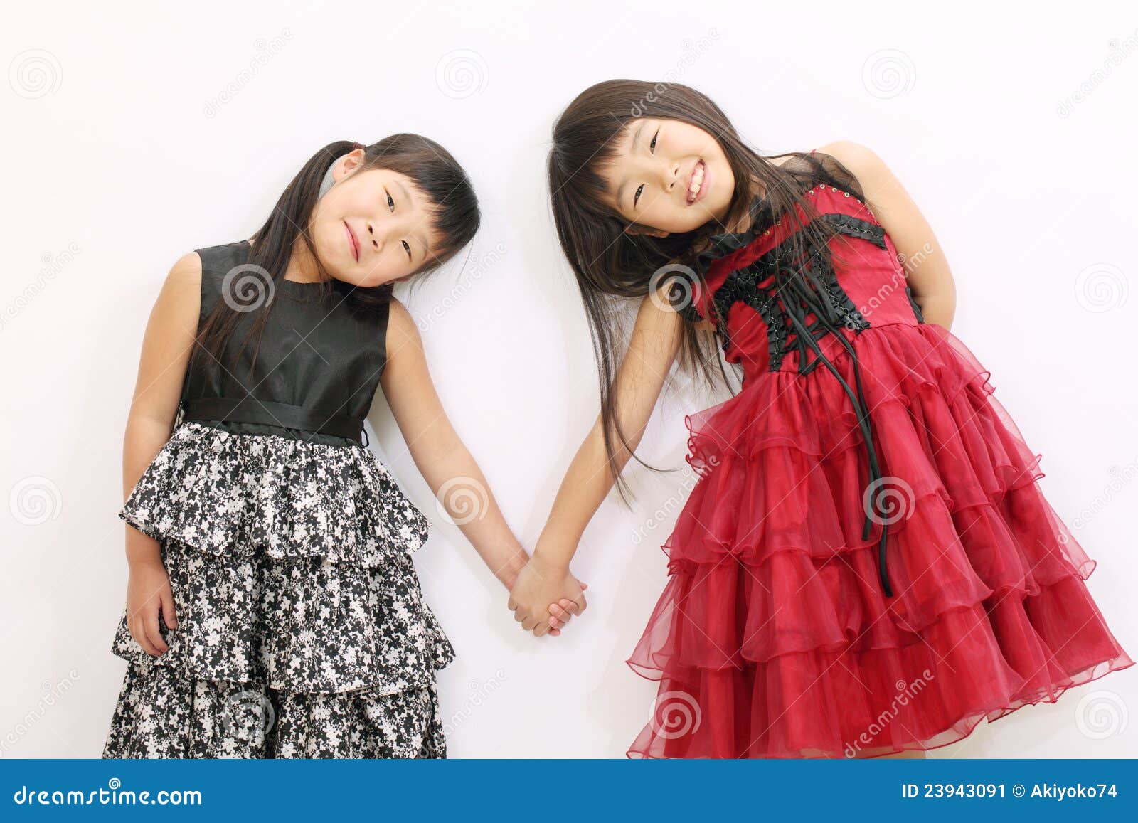Two asian girls stock image. Image of celebration, charm - 23943091