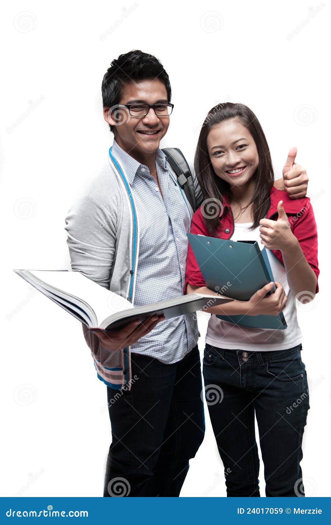 Two asian students smiling stock image. Image of academic - 24017059