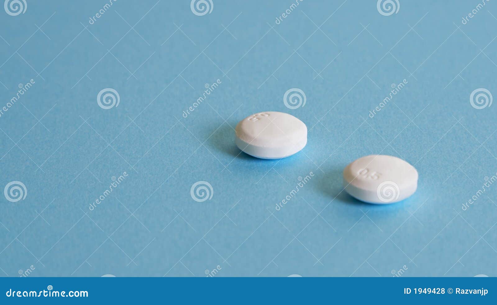 Two aspirin pills stock photo. Image of drug, fever, medical - 1949428