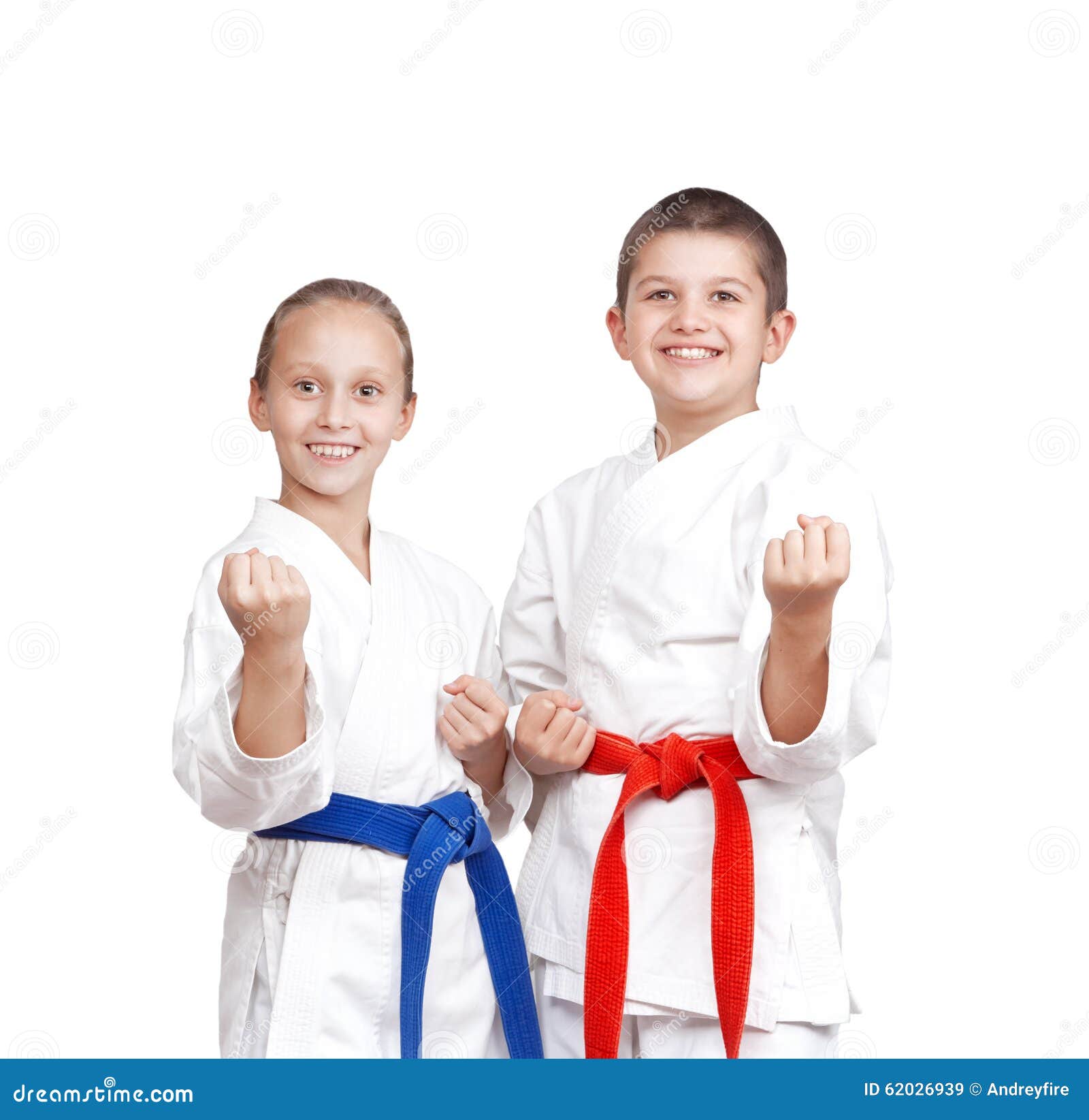 Two Athletes in Karategi are Standing in the Rack of Karate Stock Image ...