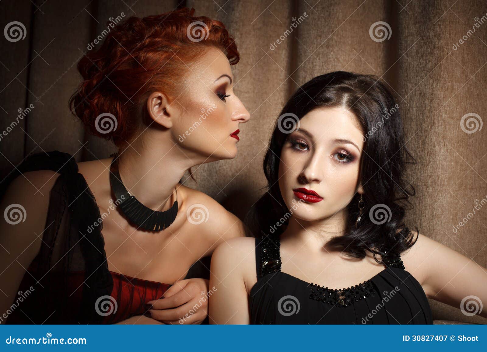 Two attractive women stock image. Image of beautiful - 30827407