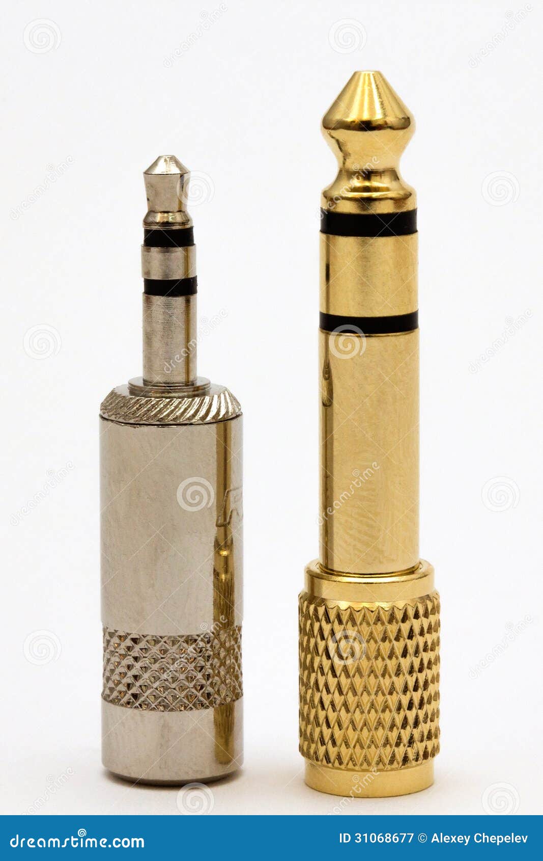 Two audio jacks stock image. Image of closeup, electric - 31068677