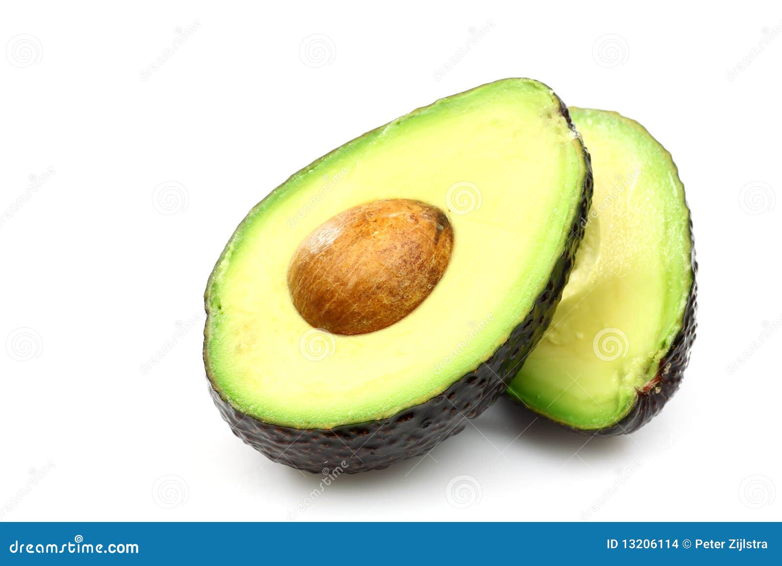 Two avocado halves stock photo. Image of fruit, cooking - 13206114