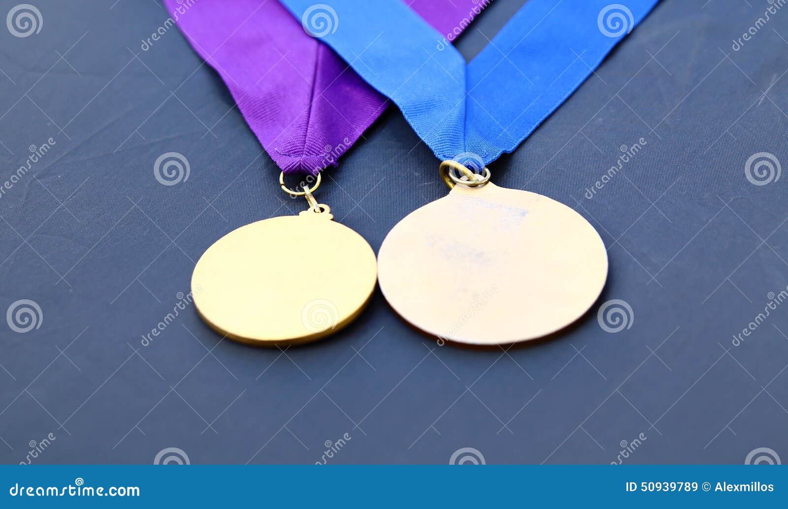 Two award medals isolated stock image. Image of victory - 50939789