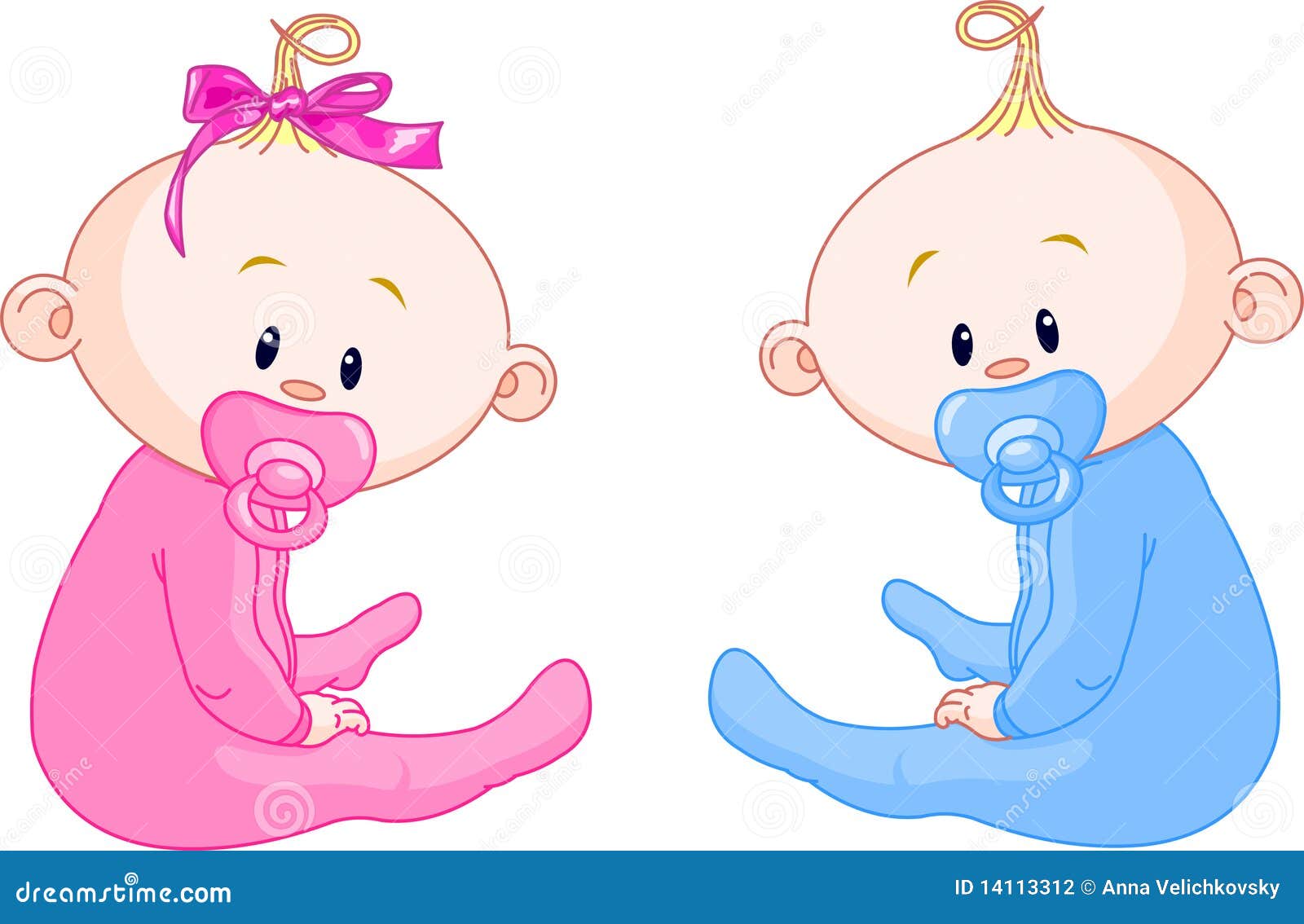 Two Babies stock vector. Illustration of child, diaper - 14113312