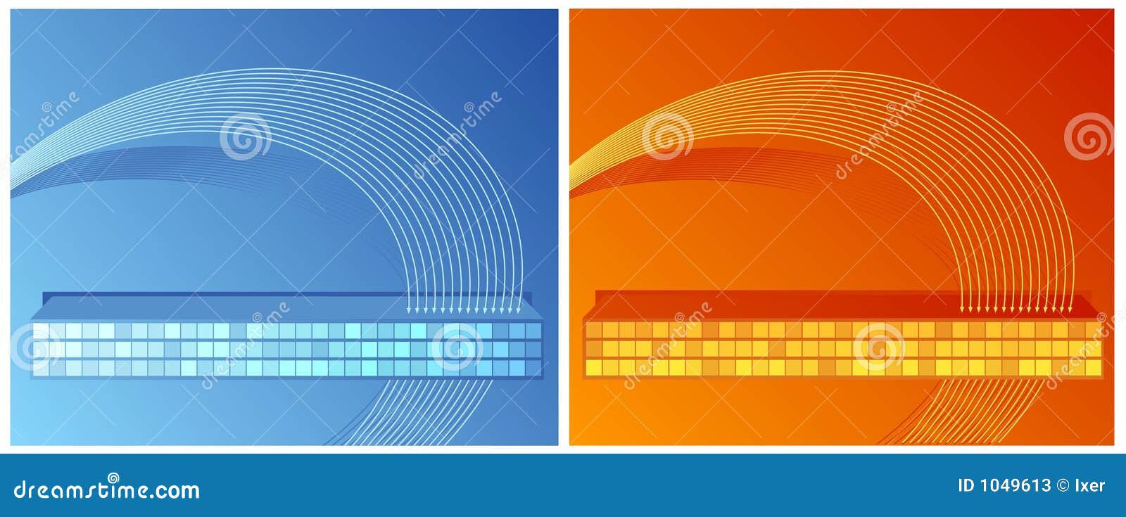 Two backgrounds stock illustration. Illustration of graphic - 1049613