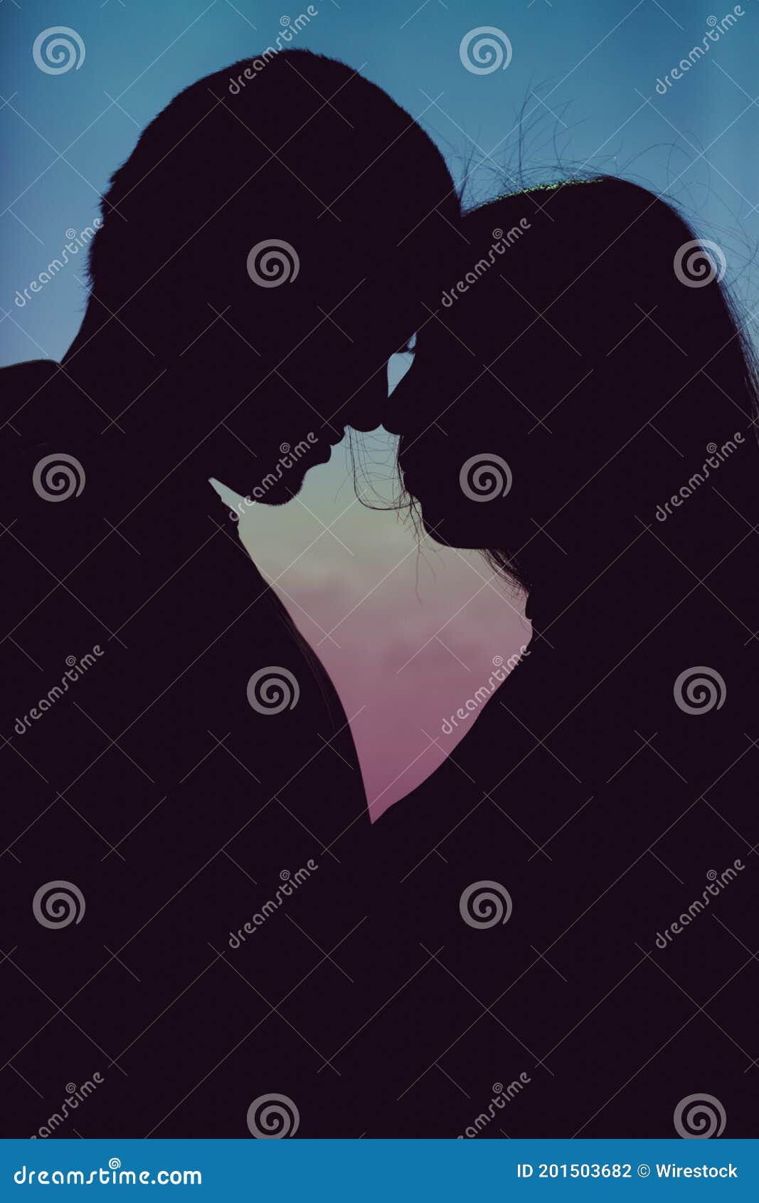 Two People Fall in Love Shadow Stock Photo - Image of backlit, fall ...