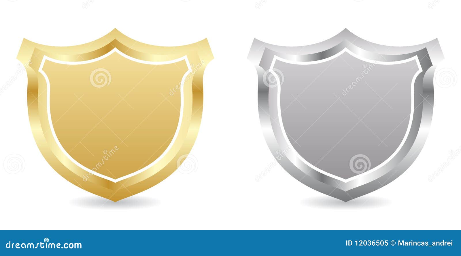 Two badges stock vector. Illustration of vector, shine - 12036505