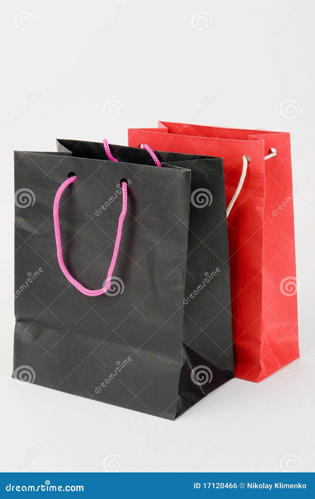 Two bag on a white stock photo. Image of present, spend - 17120466