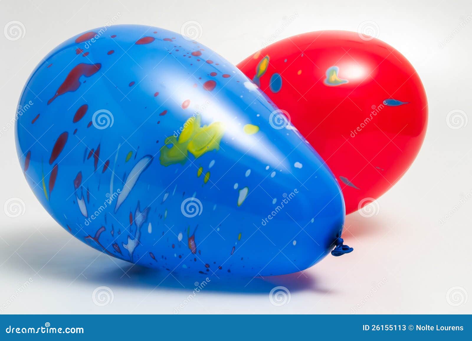 Two balloons stock image. Image of multicolor, blue, christmas - 26155113