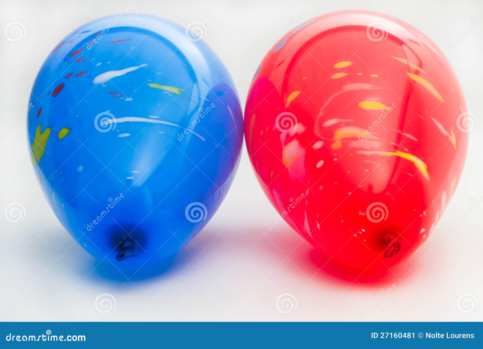 Two balloons stock image. Image of orange, celebrate - 27160481