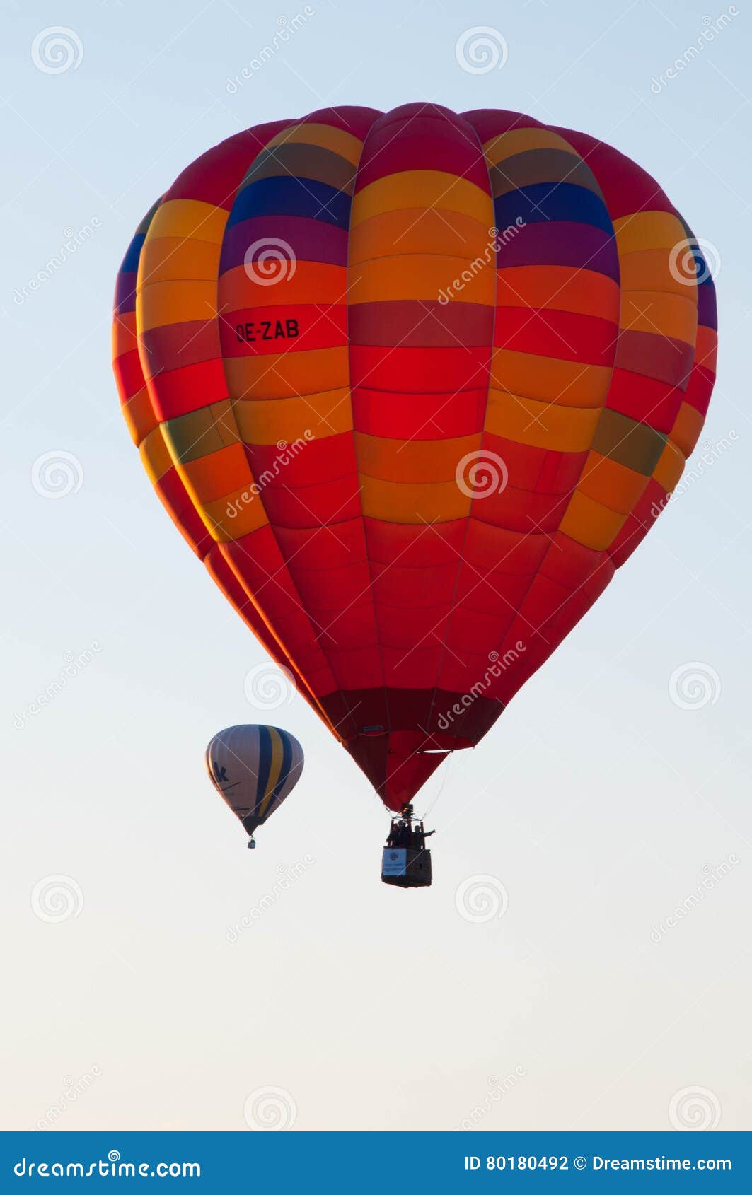Two balloons flight editorial photography. Image of flight - 80180492