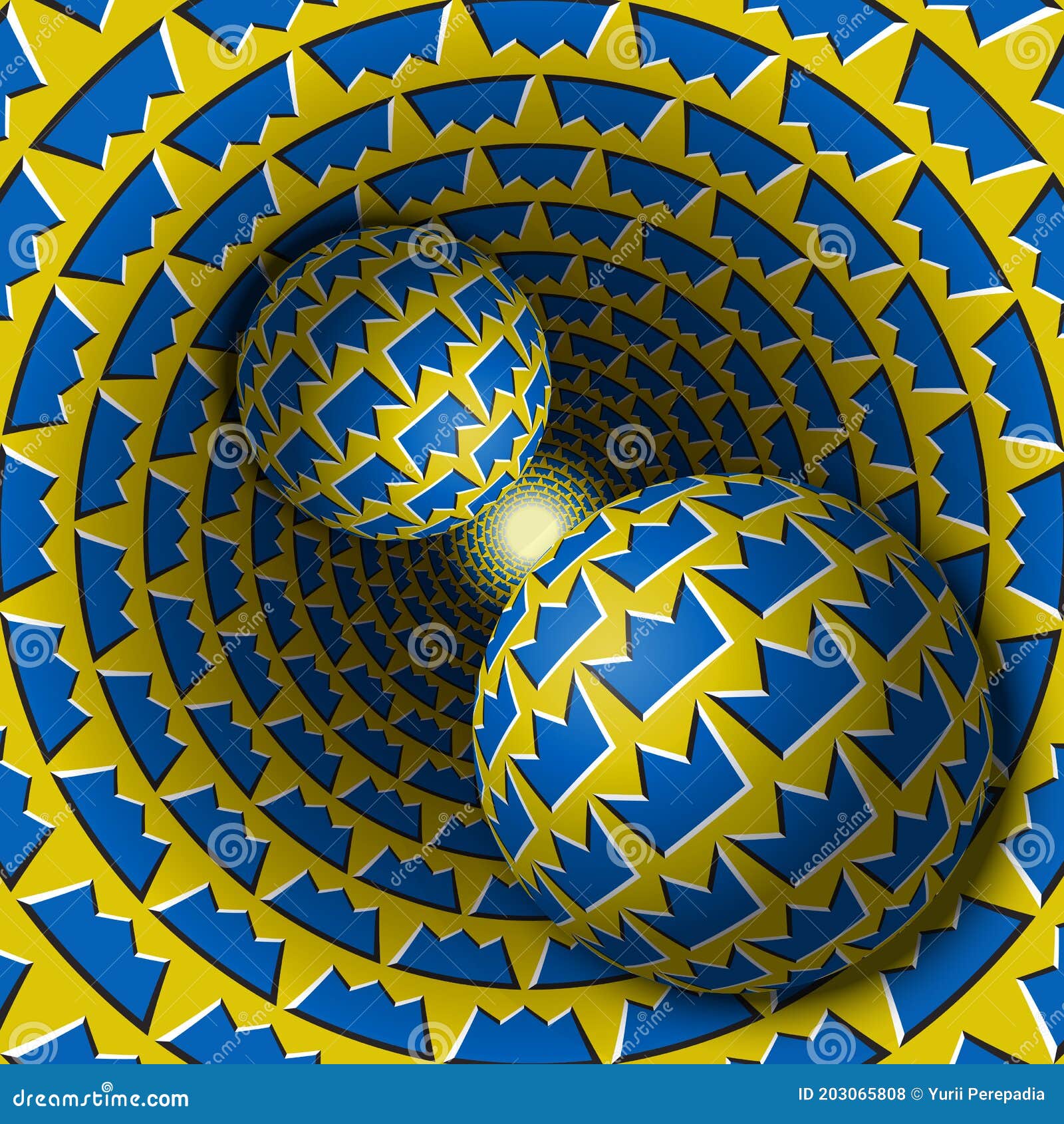 Set Of Balls Of Optical Illusion. Spheres From Different Angles. Sphere ...