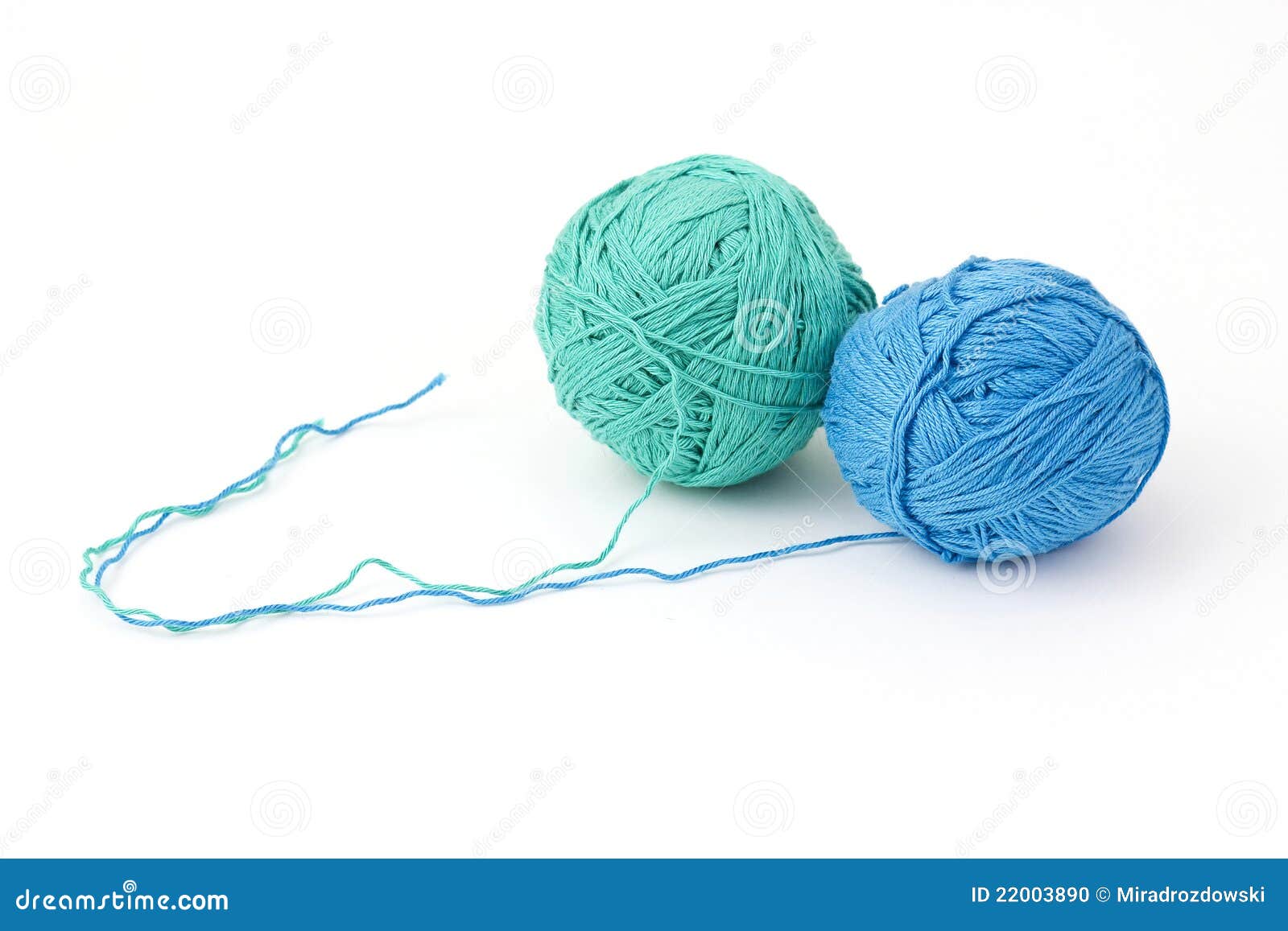 Two balls of yarn stock photo. Image of fiber, natural - 22003890
