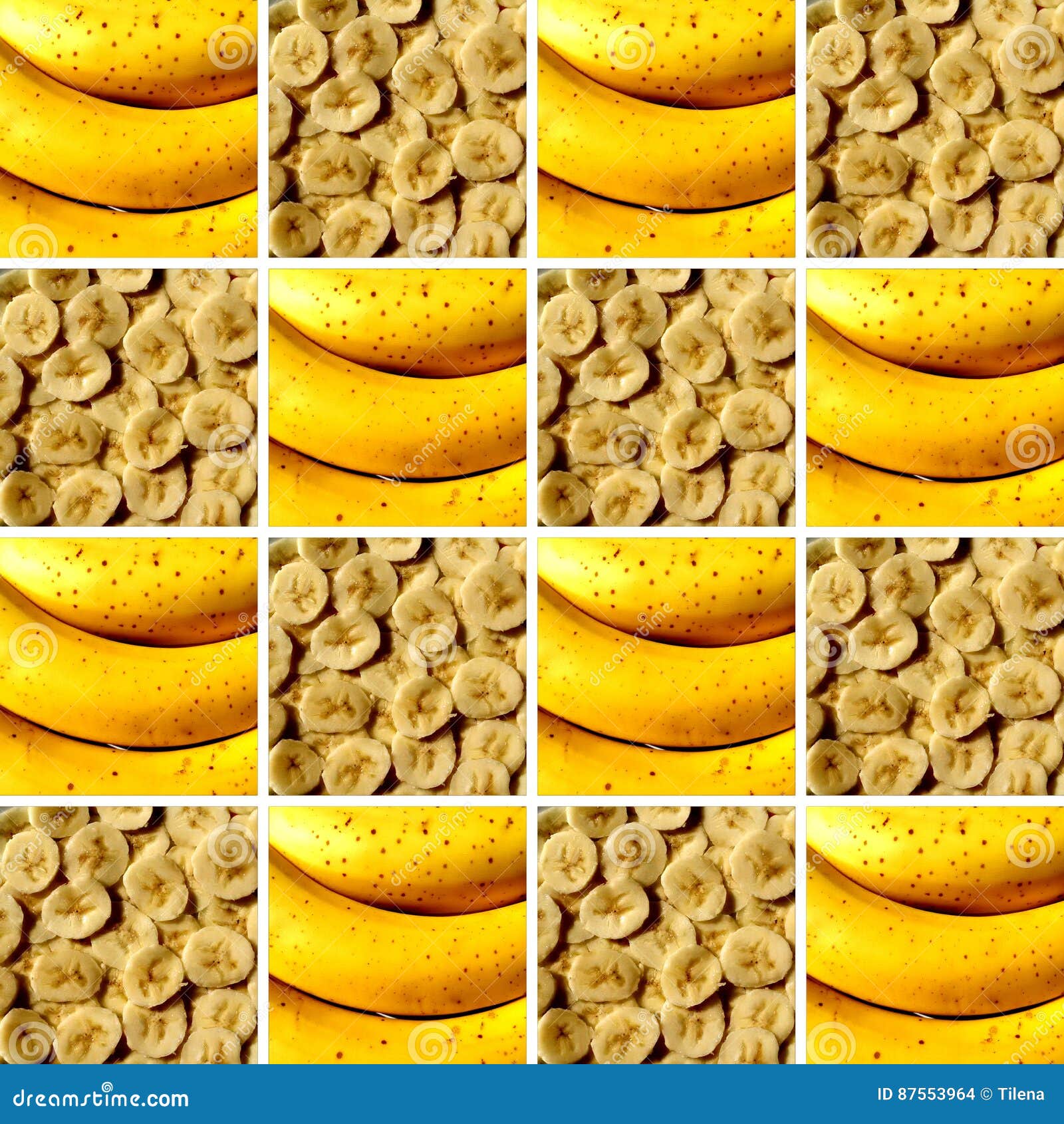 Banana Textures Inside Square Shapes Royalty-Free Stock Photo ...