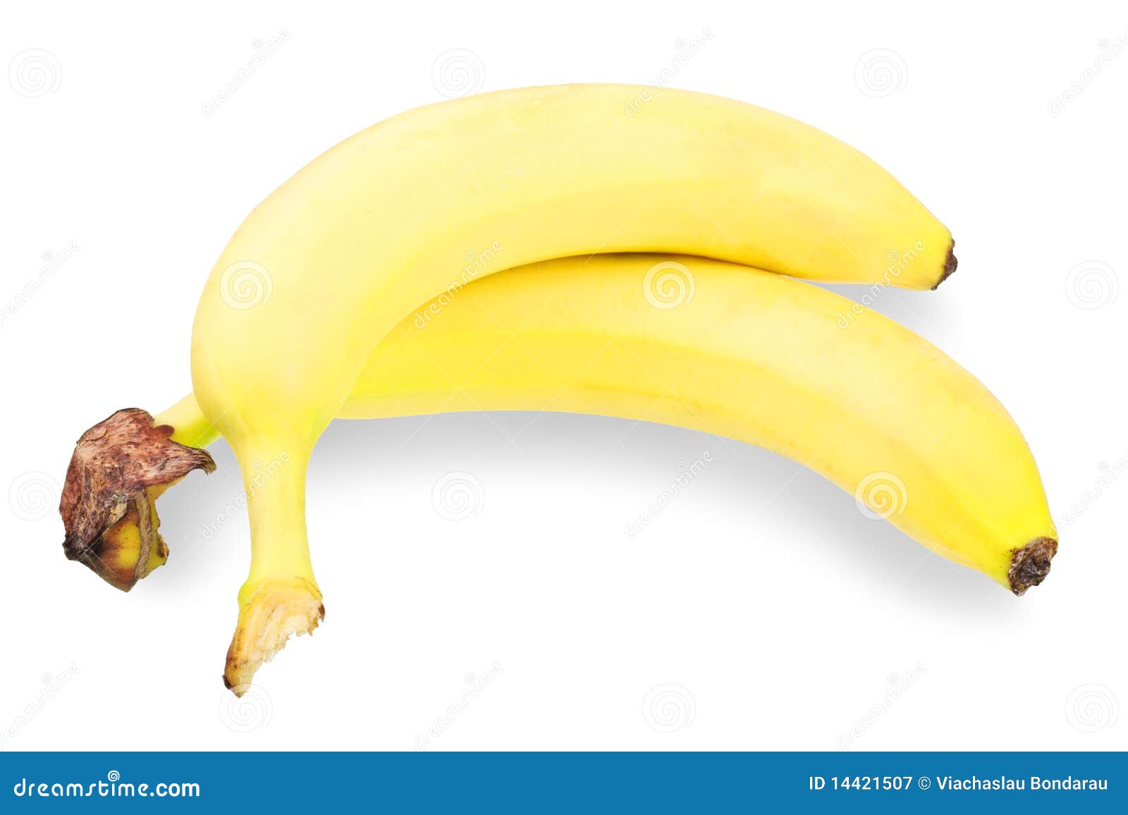 Two bananas stock image. Image of food, close, bunch - 14421507