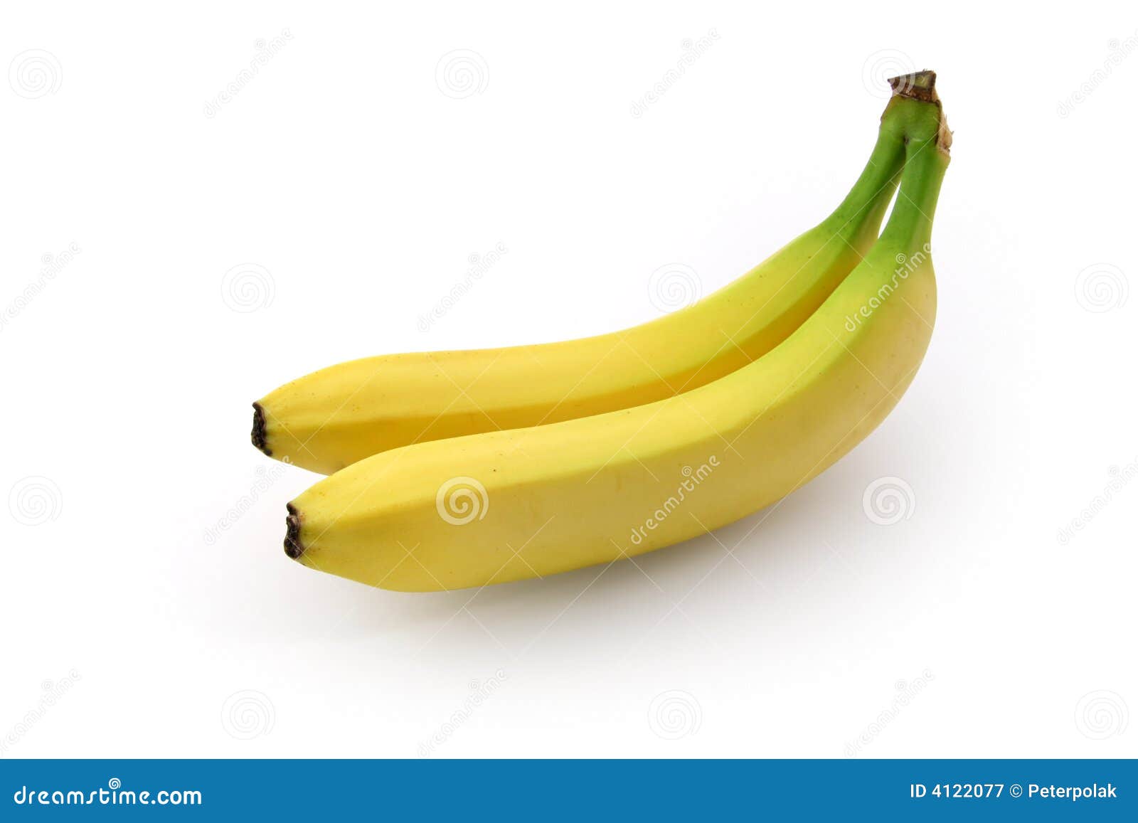 Two bananas stock image. Image of delicious, green, banana - 4122077