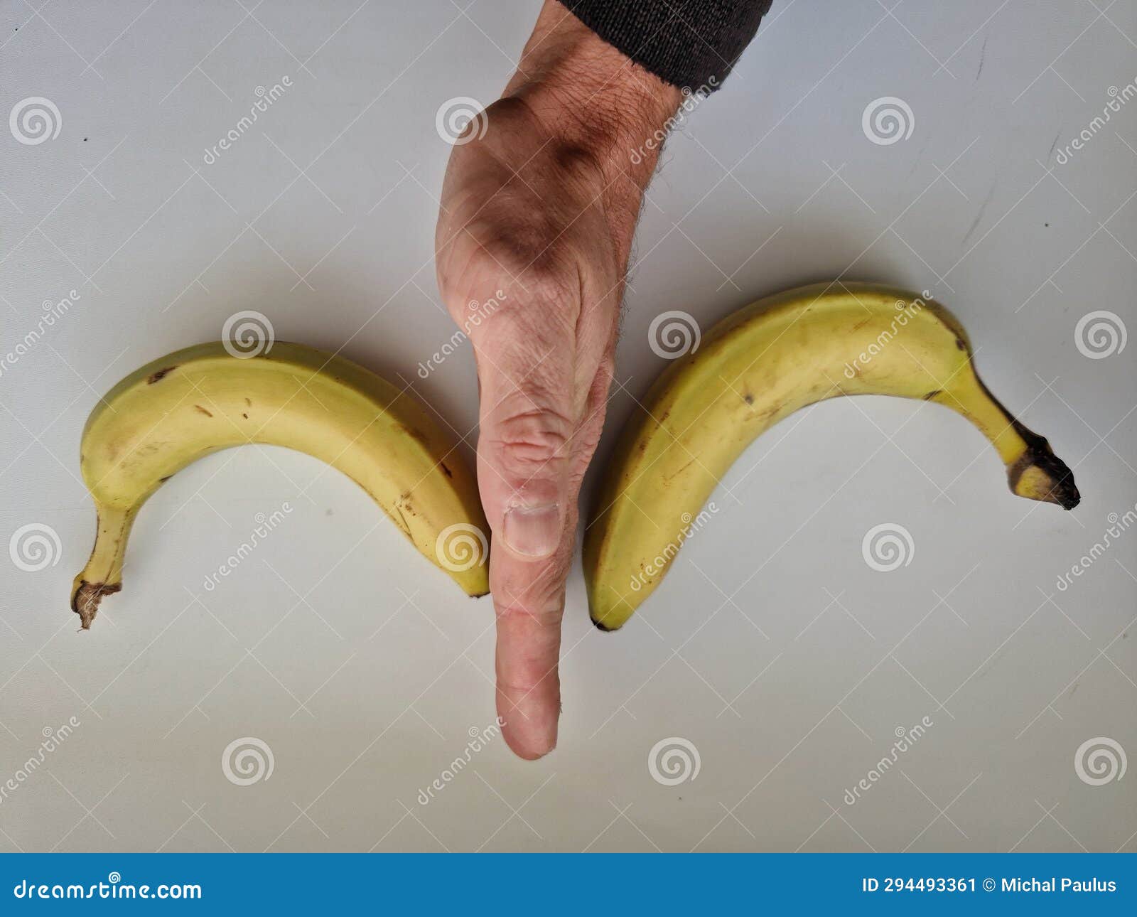 Two Bananas are Approaching Each Other with Their Tips. he Separates ...