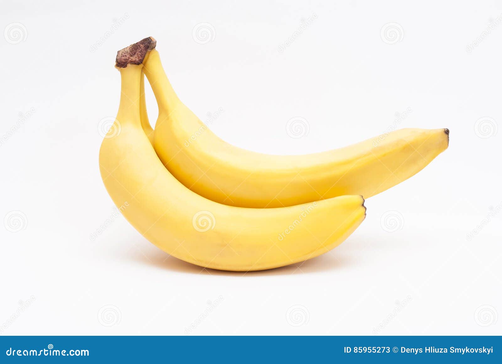 Two bananas stock image. Image of health, delicious, front - 85955273