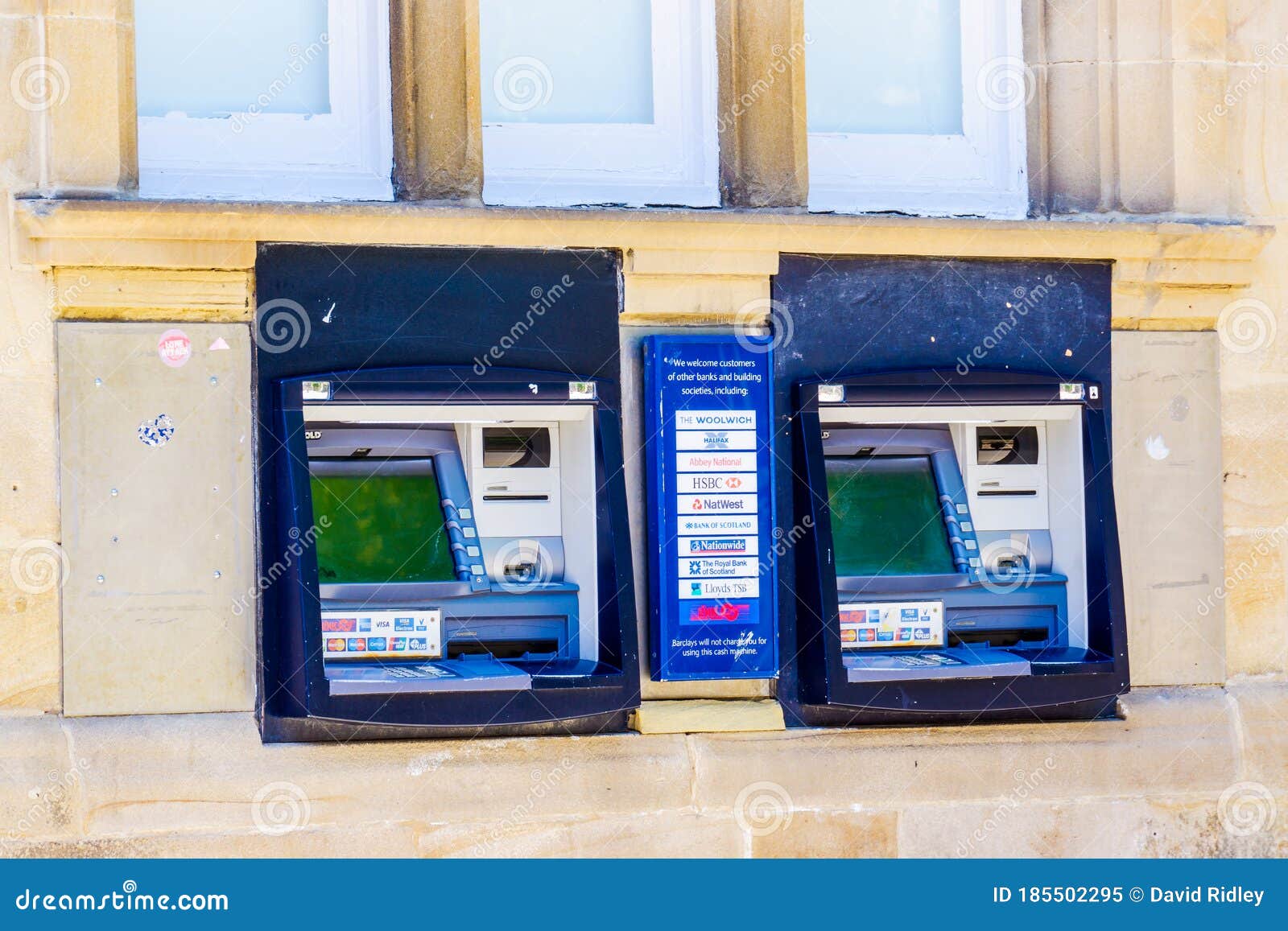 Two Bank Automated Teller Machine in Lancaster Editorial Image - Image ...