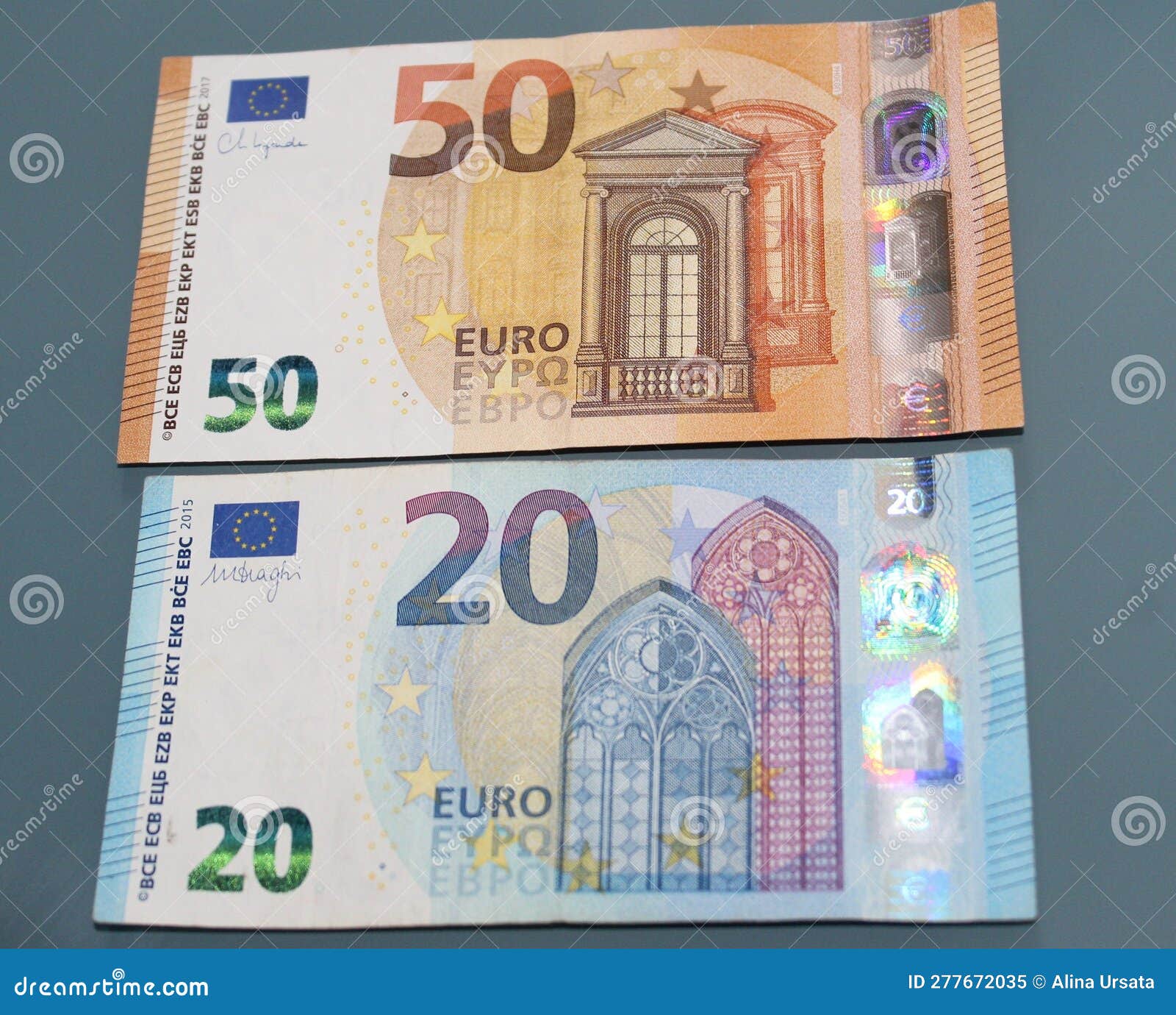 Two banknotes stock image. Image of currency, brand - 277672035