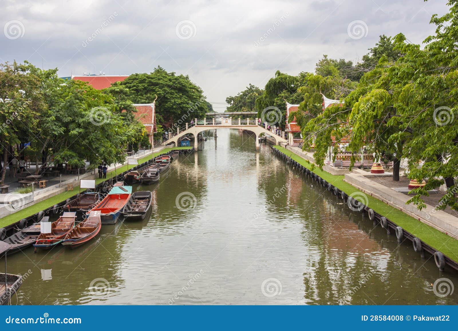 Two banks of the canal. stock photo. Image of environment - 28584008