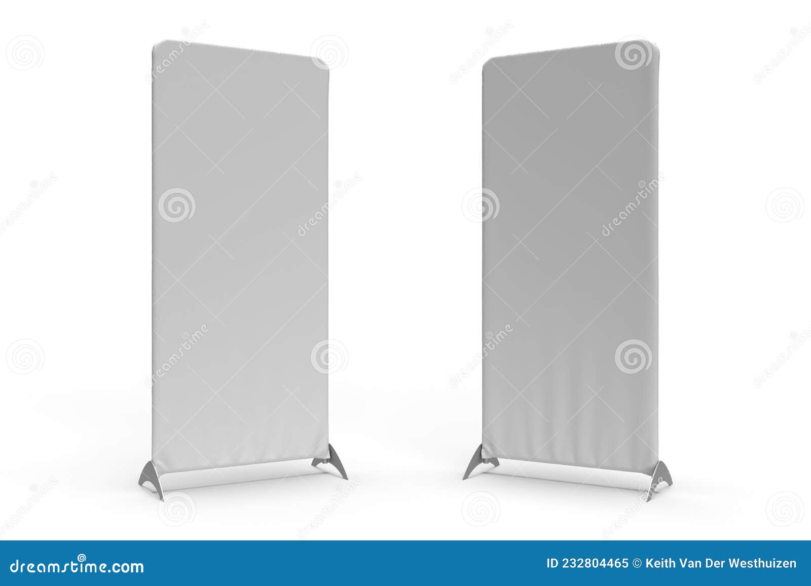 Verticle Wall Banner Cloth Exhibition Display Stand Mockup 3d Render ...