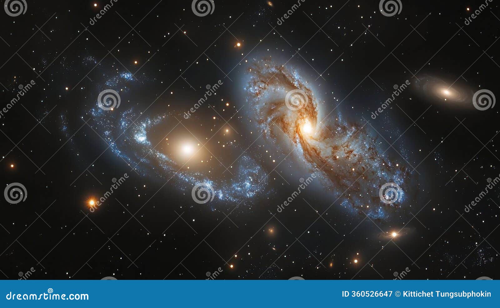 Barred Spiral Galaxy Stock Photo | CartoonDealer.com #303443172