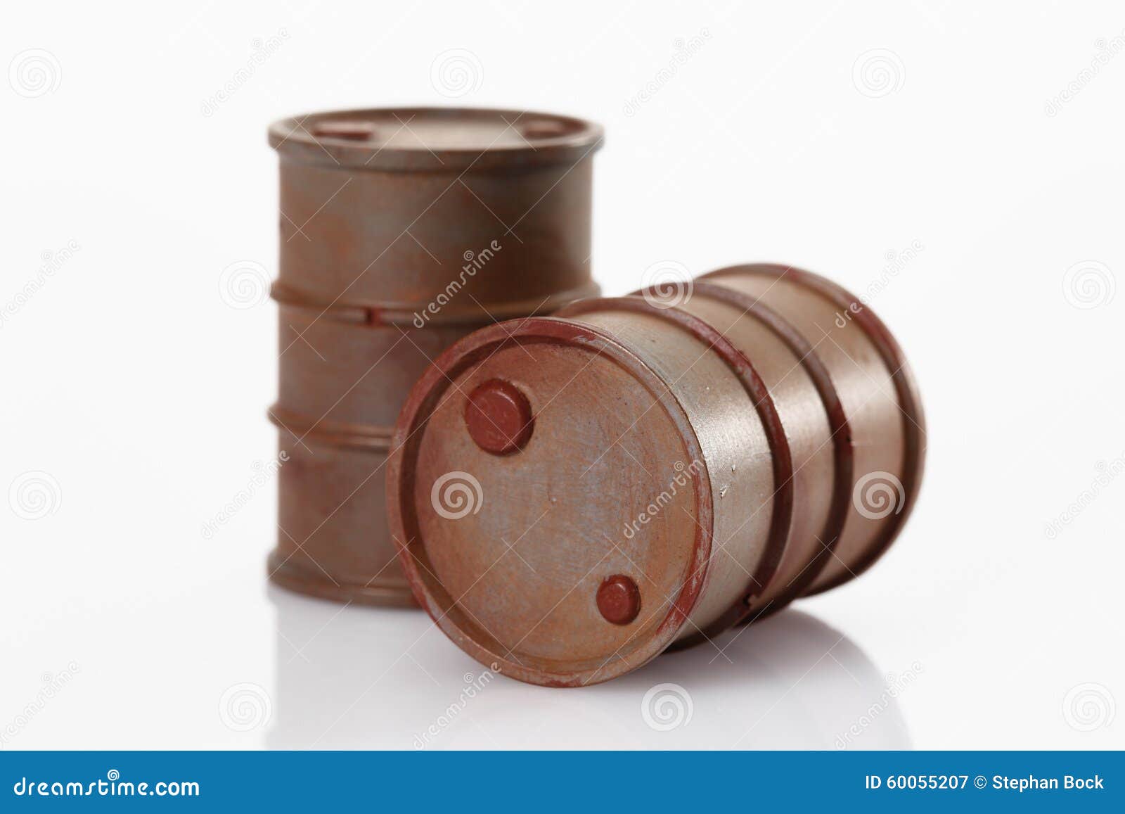 Two Barrels on White Background Stock Image - Image of drum, white ...