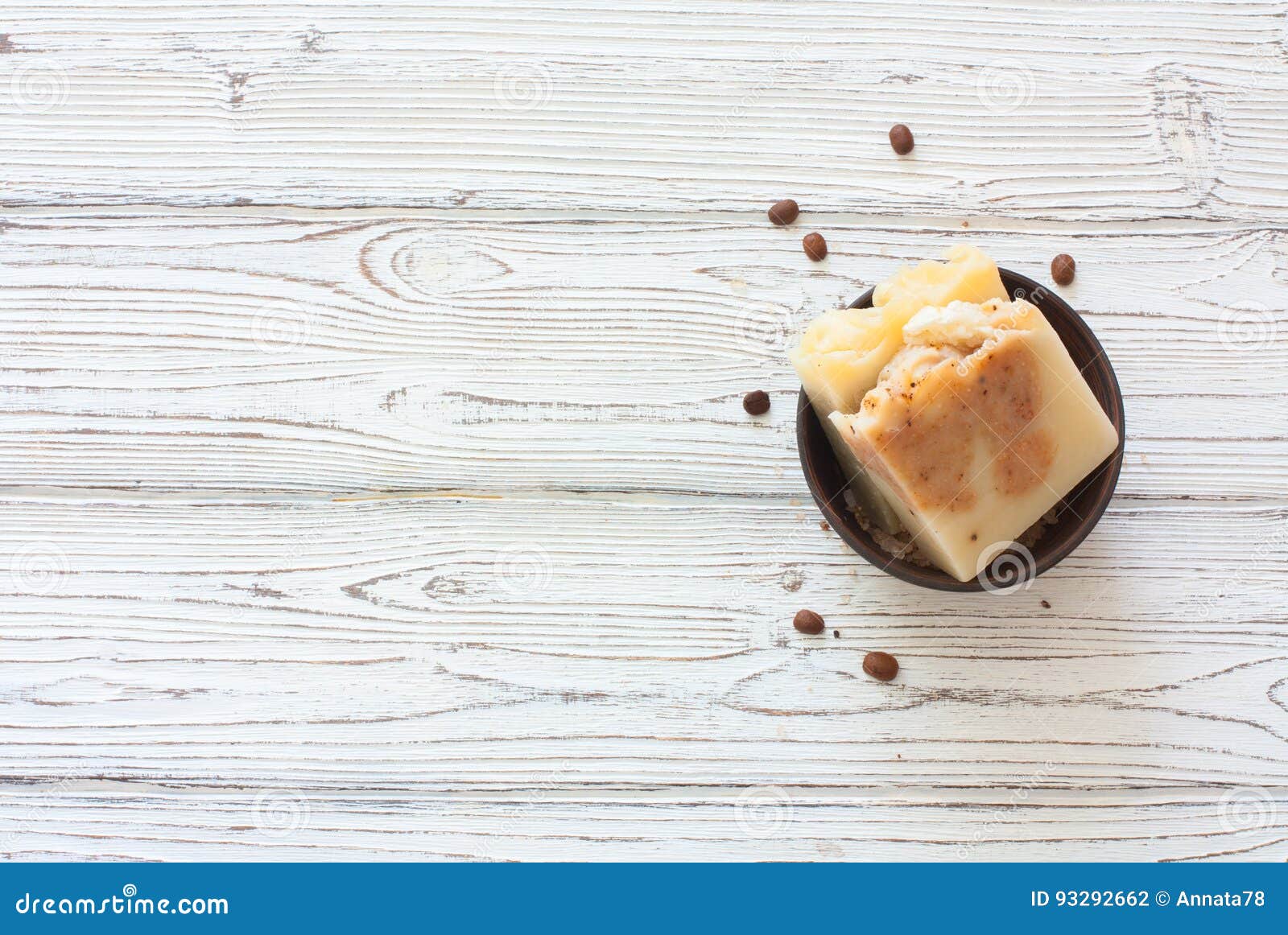 Two bars of handmade soap stock photo. Image of background - 93292662