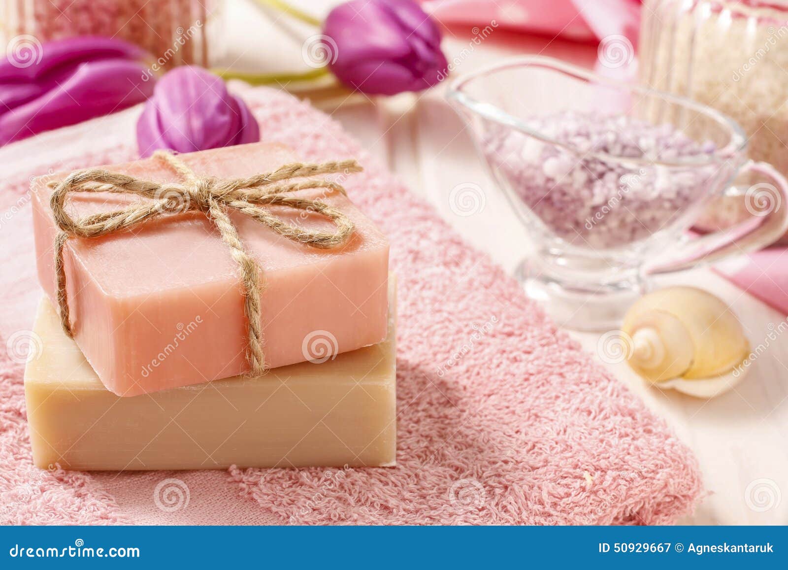 Two Bars of Natural Handmade Soap Stock Image - Image of fragrant ...