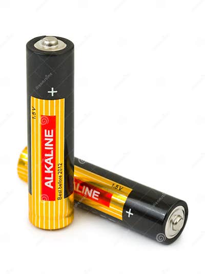 Two batteries stock photo. Image of electrical, chemical - 8252738