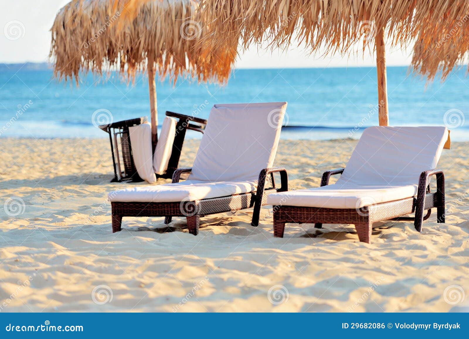 Two beach chairs stock photo. Image of heart, romantic - 29682086
