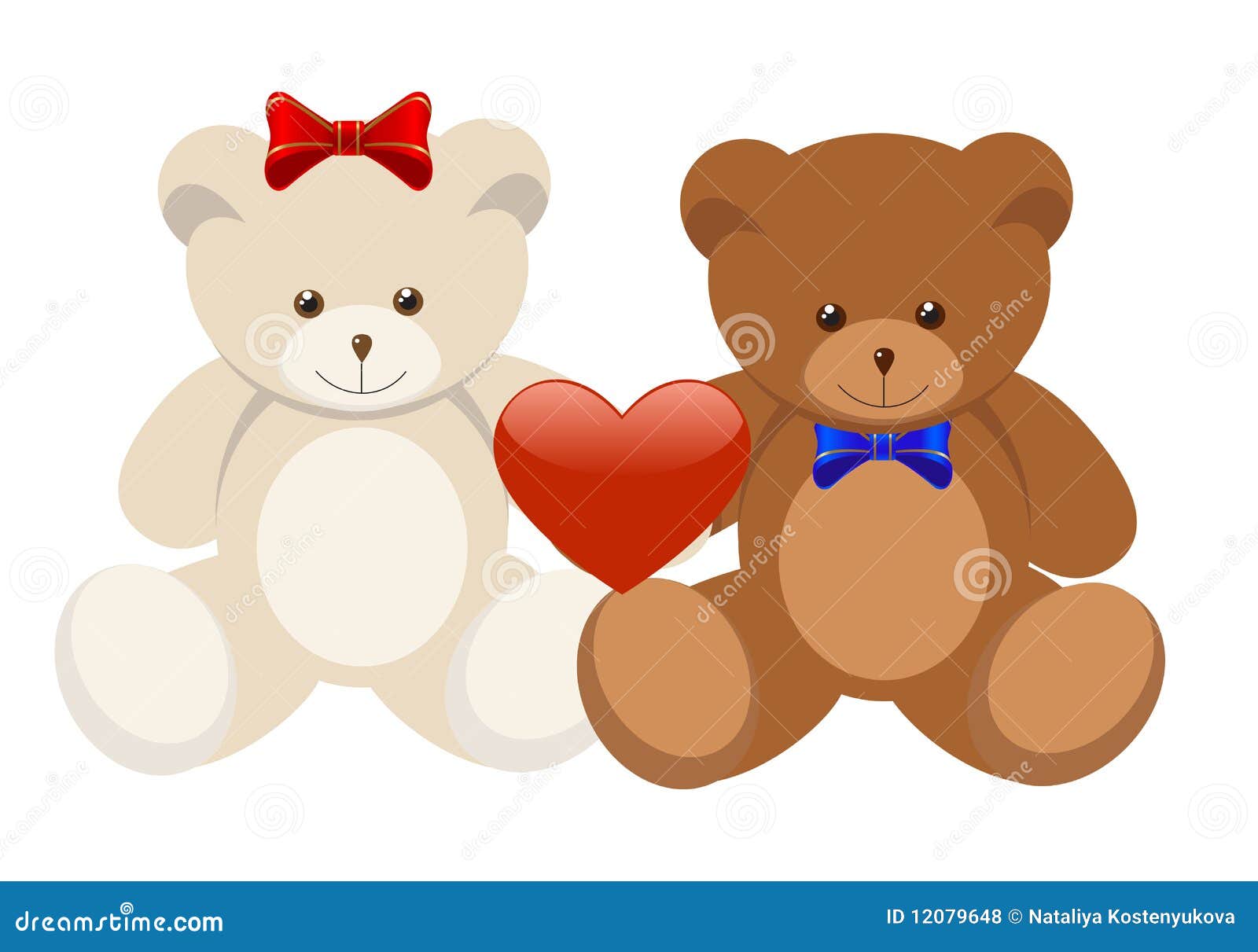 Two bears stock vector. Illustration of holding, idyllic - 12079648