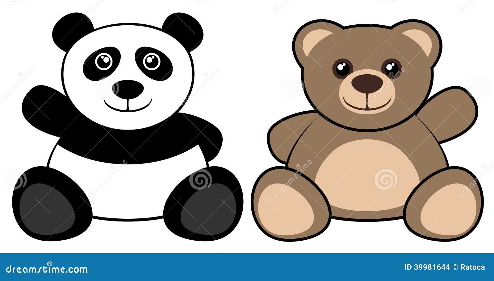 Two bears stock vector. Illustration of character, child - 39981644