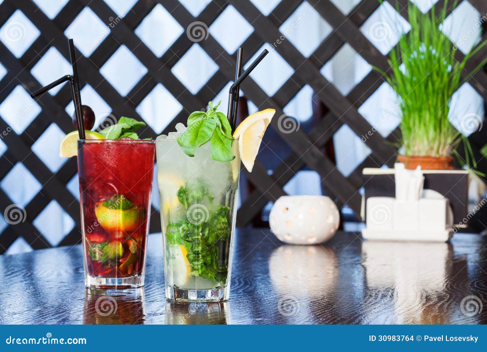 Two Beautiful Delicious Cocktails Stock Photo - Image of alcohol, cafe ...