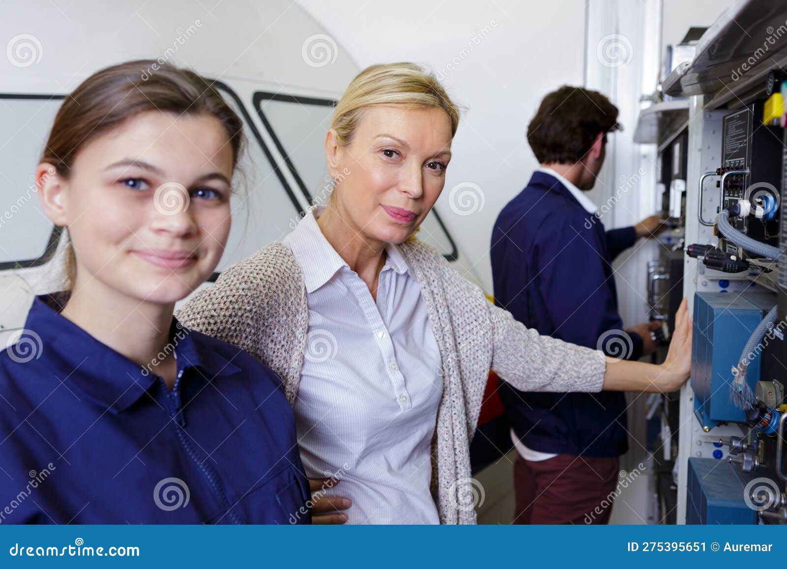 Two Beautiful Female Colleagues Working on Project Stock Image - Image ...