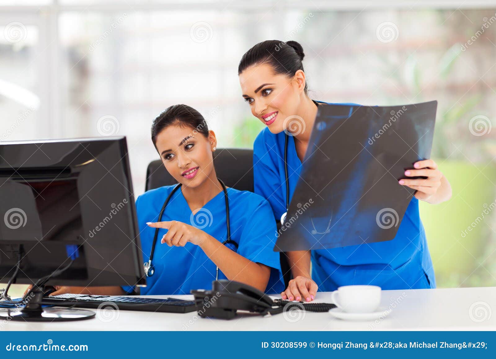 Female healthcare workers stock image. Image of nurse - 30208599