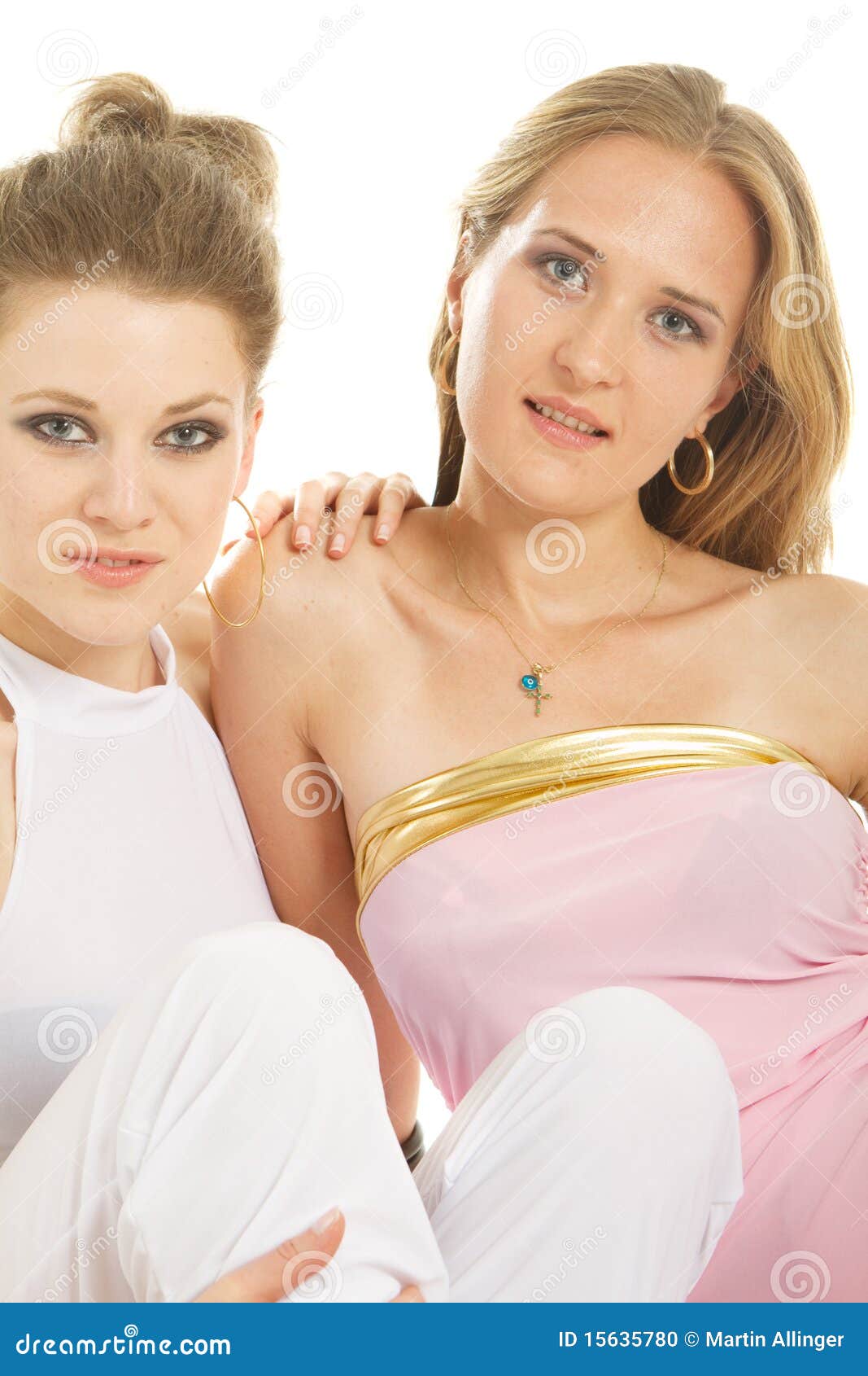 Two beautiful friends stock photo. Image of lips, model - 15635780