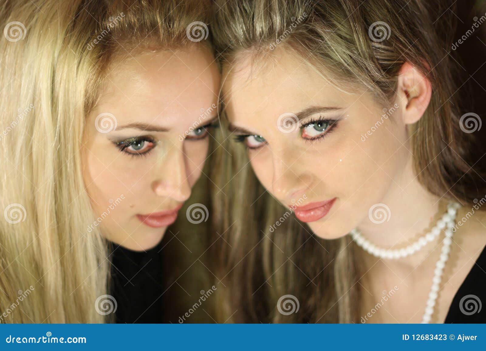 Two Beautiful Girl Stock Image Image Of Cheerful Dentist 12683423
