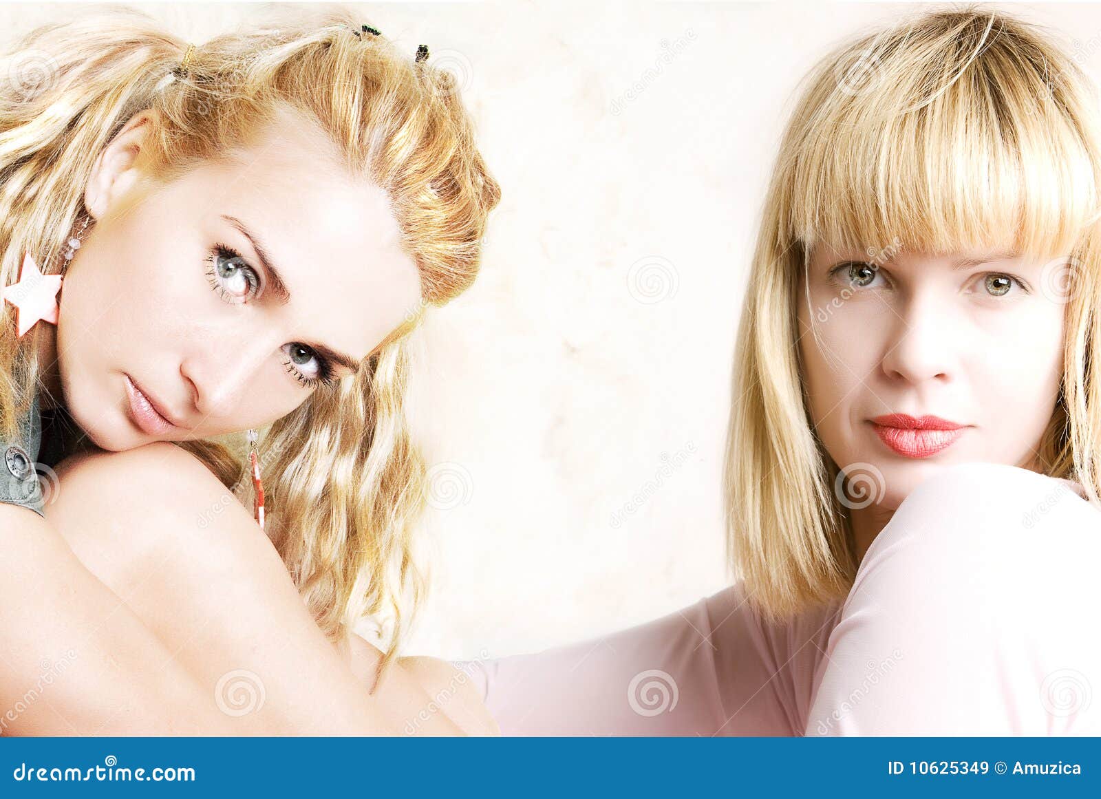 Two beautiful girls stock image. Image of eyes, elegance - 10625349