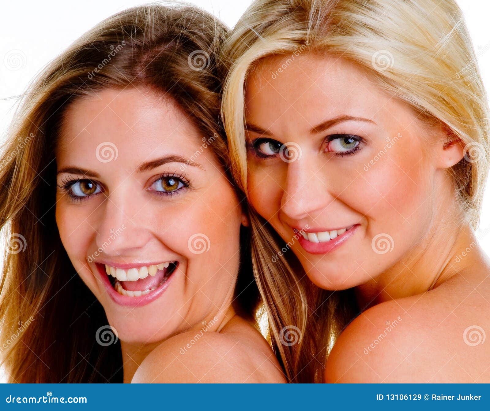 Two beautiful girls stock image. Image of head, pretty - 13106129