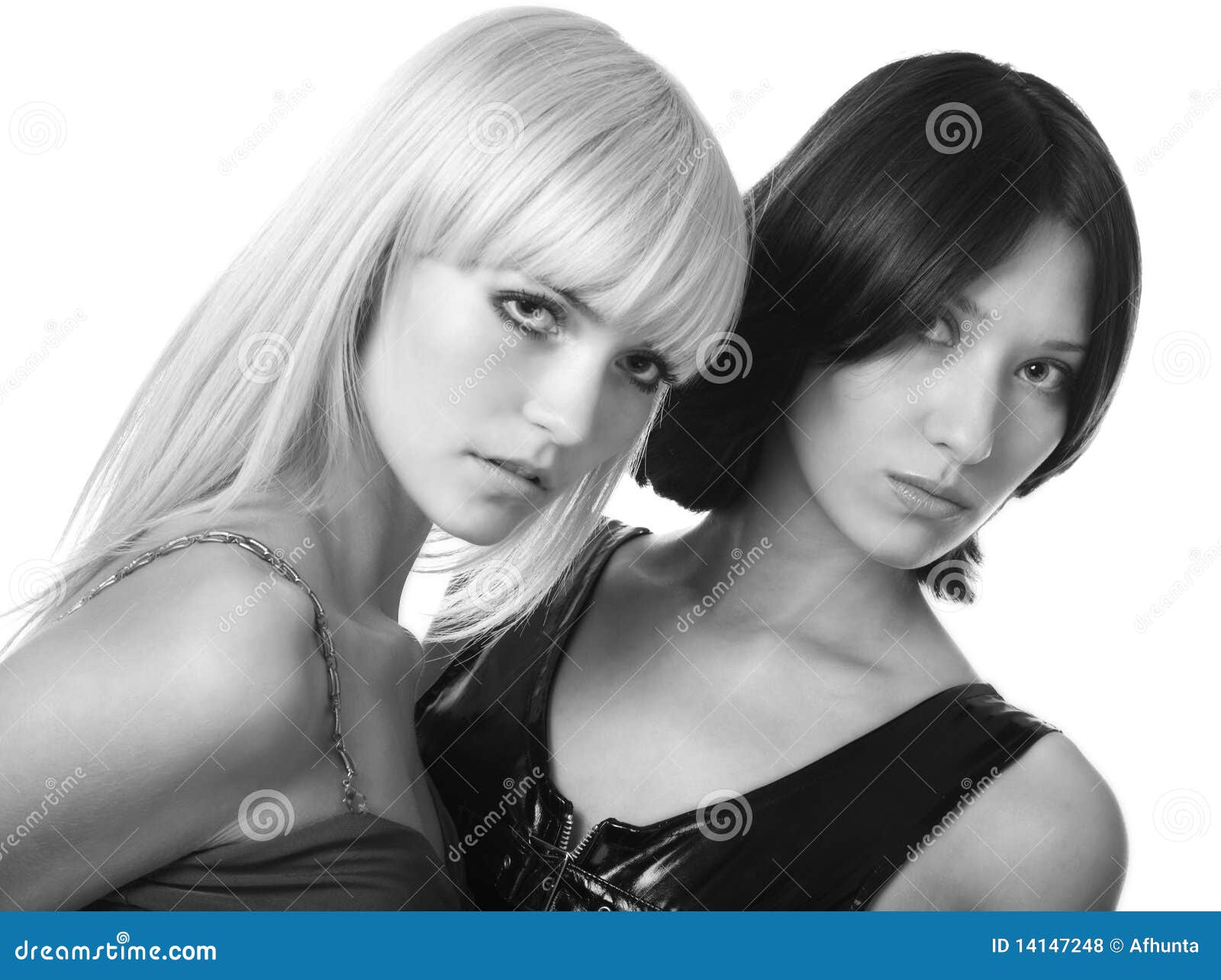 Two beautiful girls stock photo. Image of together, friends - 14147248