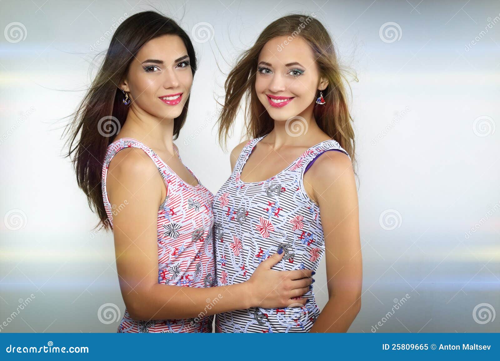 Two beautiful girls stock image. Image of close, girl - 25809665