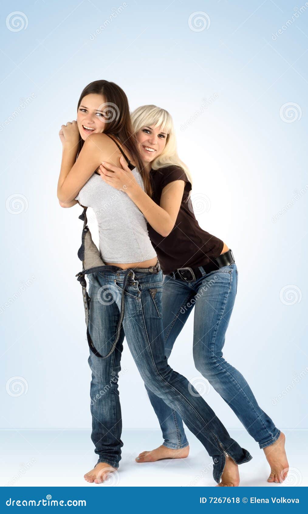Two beautiful girls stock photo. Image of play, girlfriend - 7267618