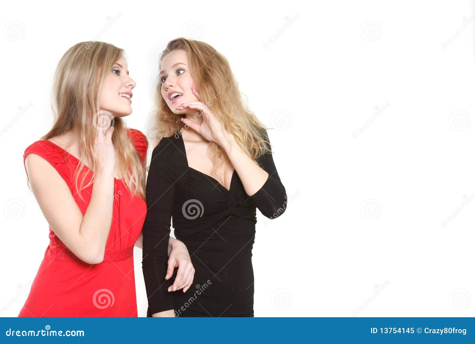 Two Beautiful Girls Talking Stock Image - Image of healthy ...