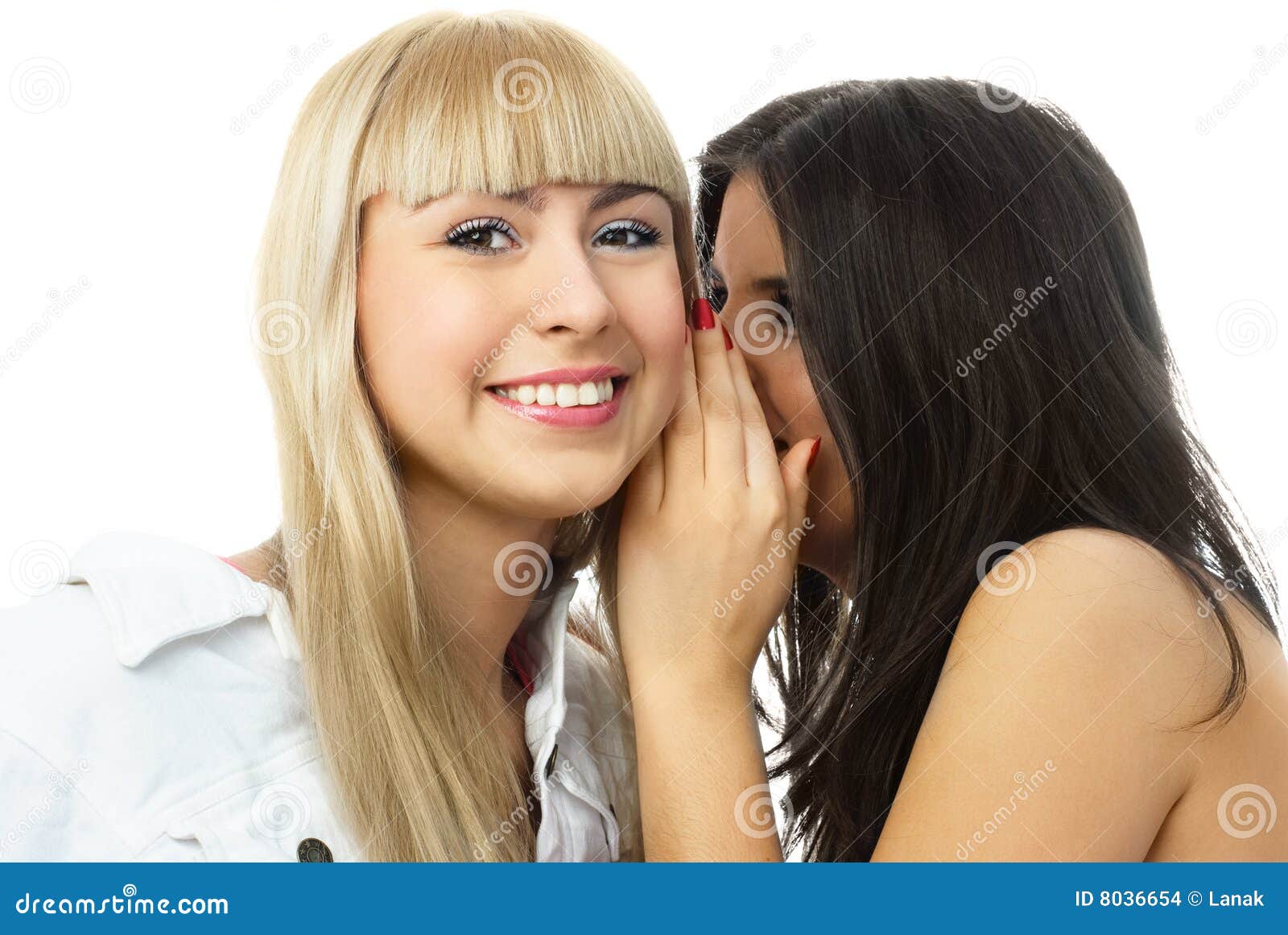 Two Beautiful Gossiping Girls Stock Photo - Image of couple ...