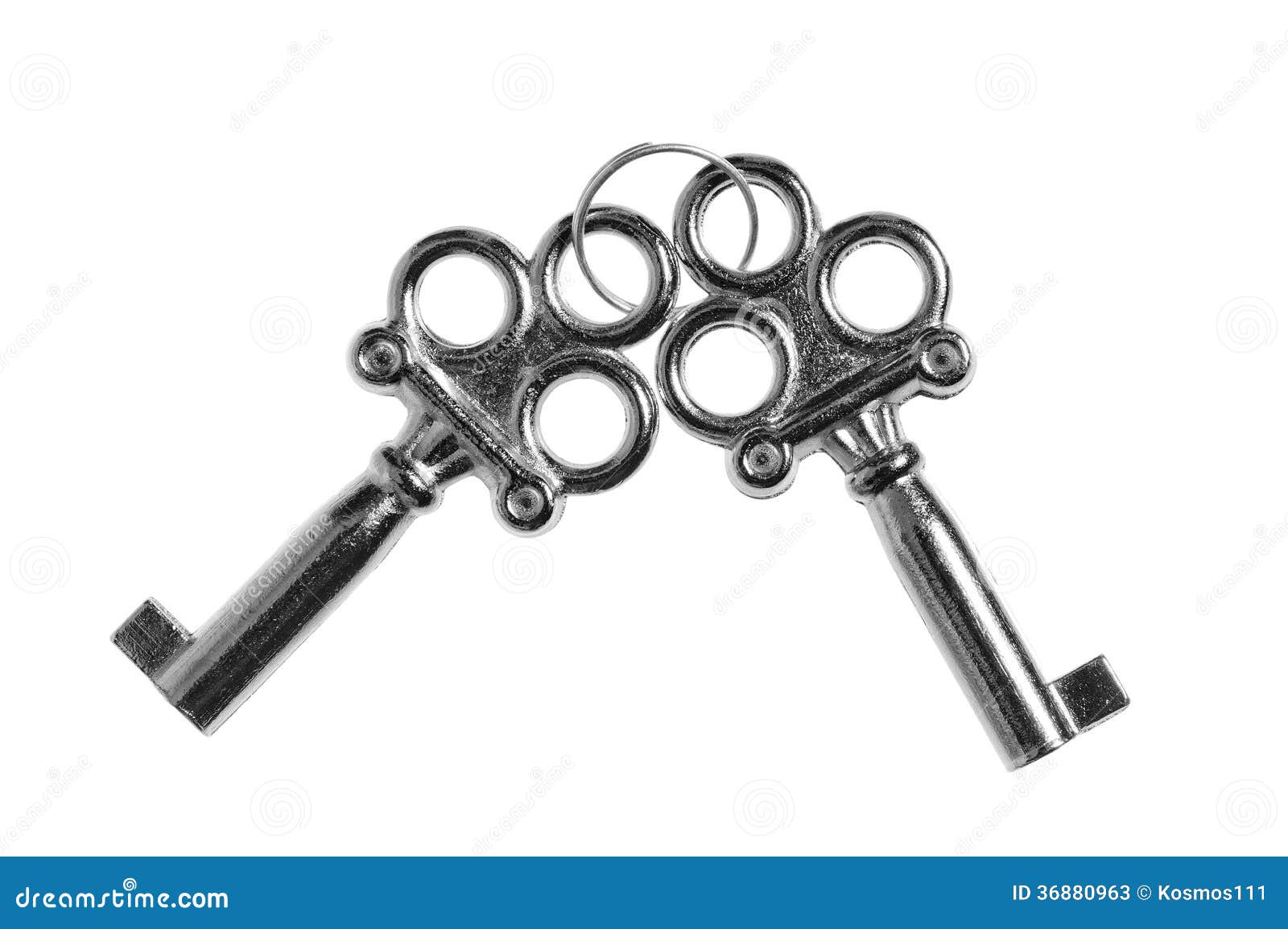 Two Beautiful Key on the Ring in Conjunction Stock Image - Image of ...