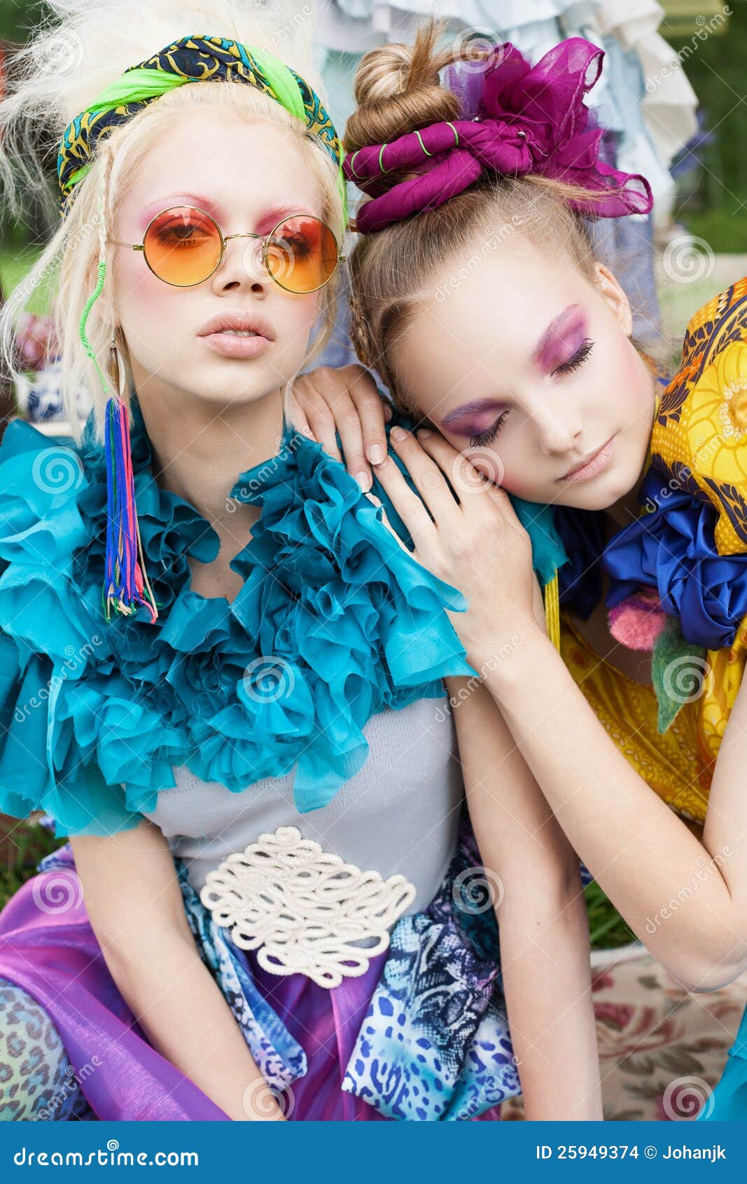 Two beautiful ladies stock photo. Image of closeup, lady - 25949374